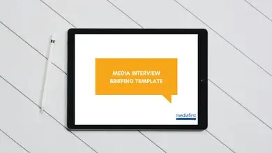 Media interview briefing template
